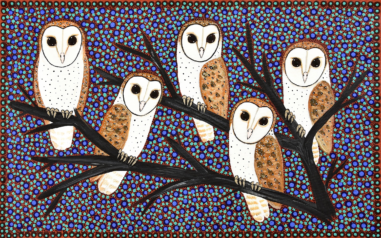 Aboriginal Art Animals Owl