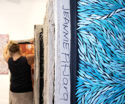 Cross Hatching Painting - Rarrk | Kate Owen Gallery